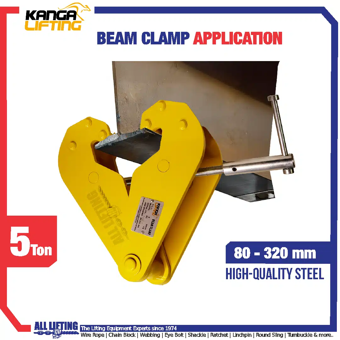 KANGA LIFTING Beam Clamp 5 Ton 80-320mm Girder Clamp